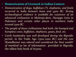 Domestication of Livestock : Veterinary and A. H. Extension 25624 | PPT