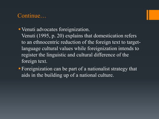 Domestication and Foreignization (1).pptx