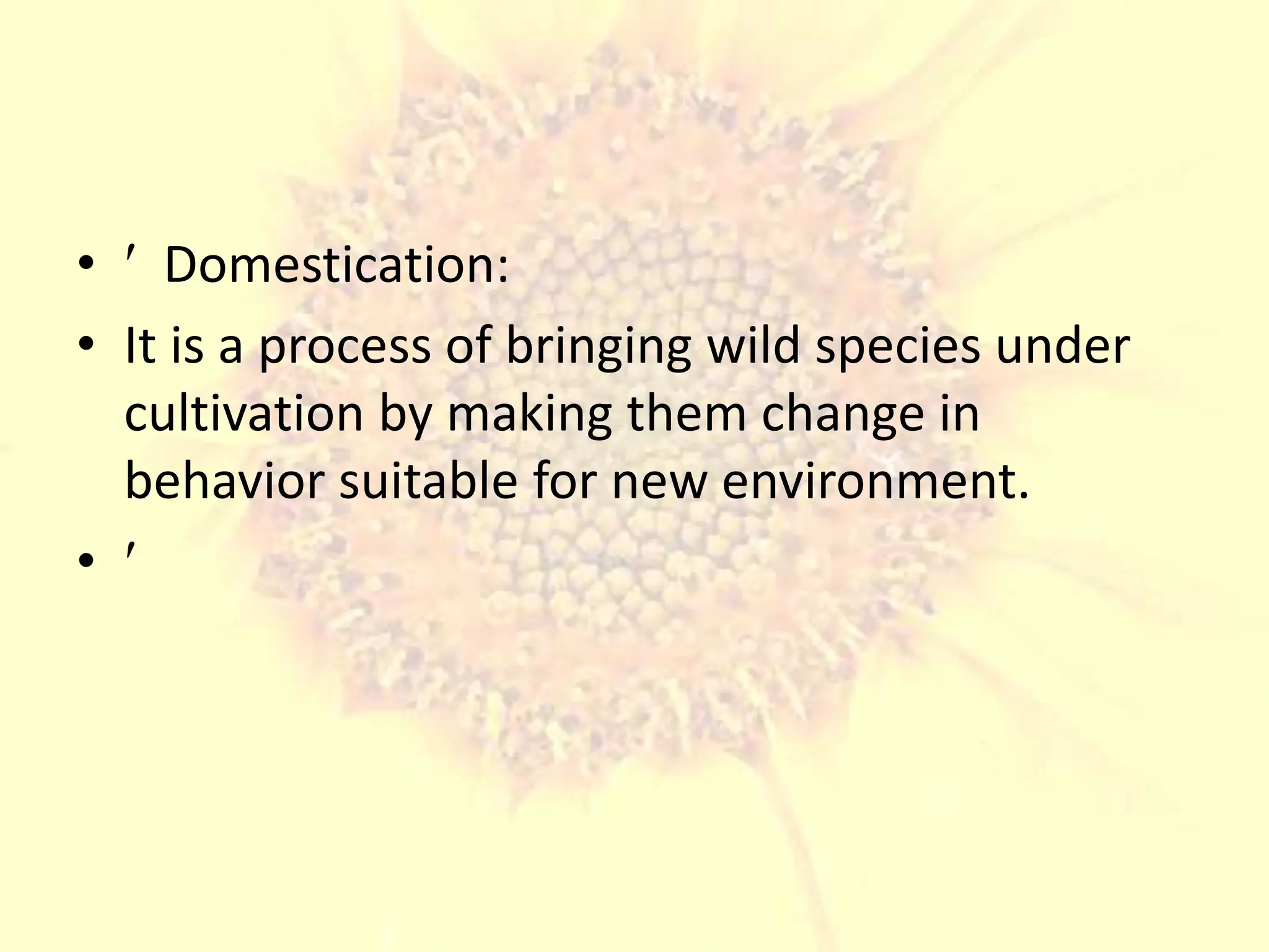 Domestication as a method of plant breeding | PPT