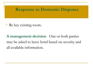 Domestic Dispute Response | PPT