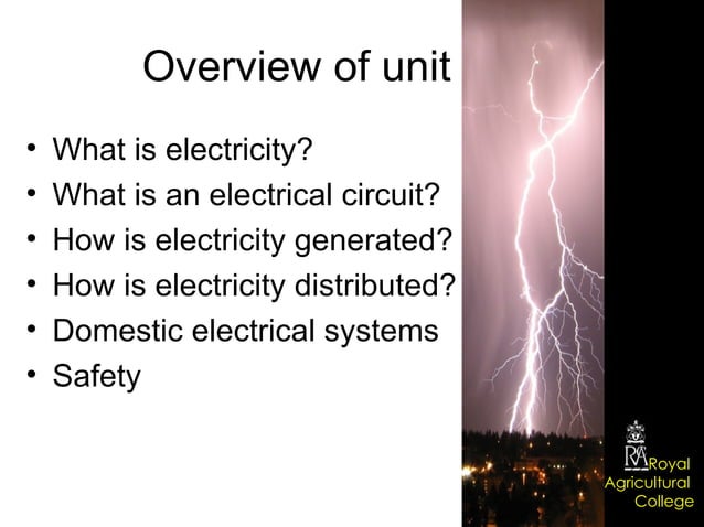 Domestic electrical systems | PPT