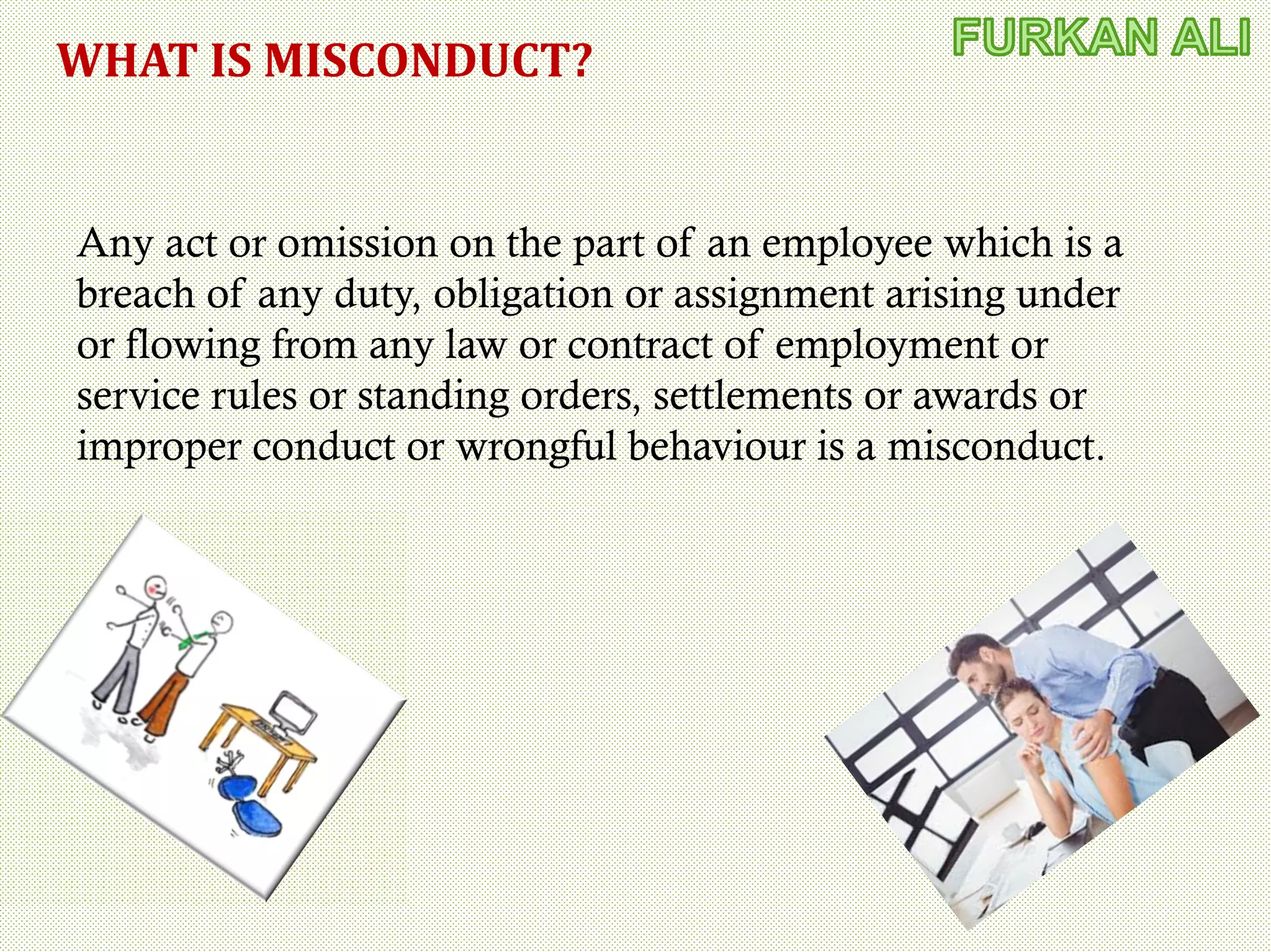 Misconduct & Disciplinary Action - Charge Sheet & Domestic Enquiry | PDF