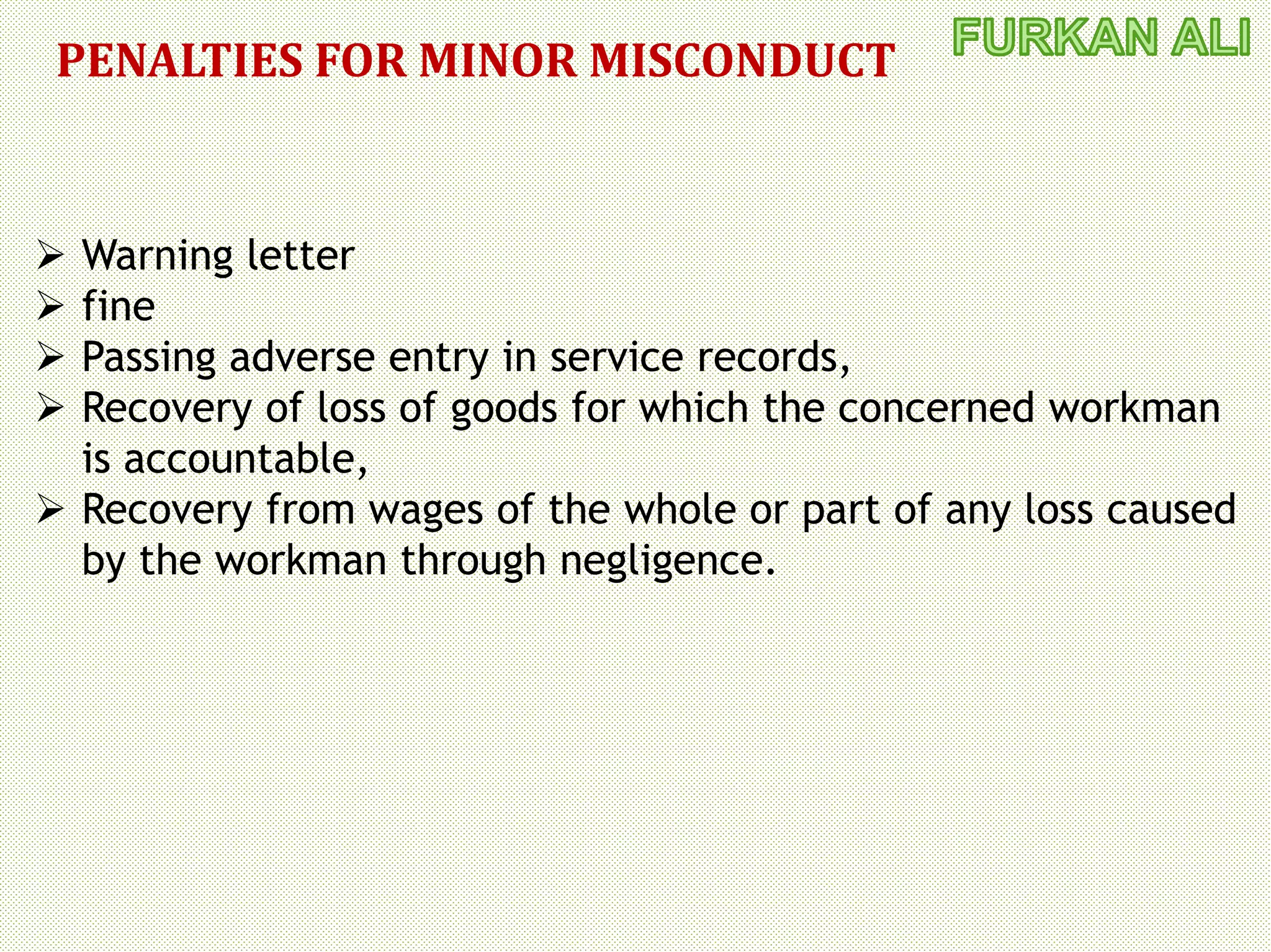 Misconduct & Disciplinary Action - Charge Sheet & Domestic Enquiry | PDF