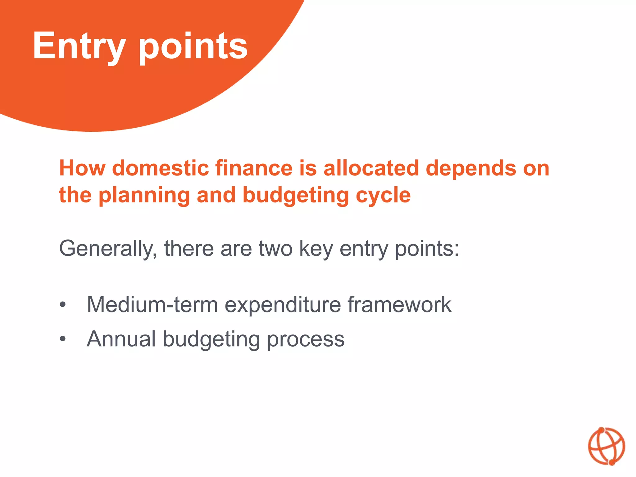 The Role of Domestic Public Finance in the NAP Process | PPT