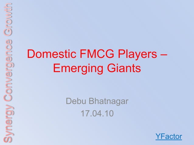 Domestic Fmcg Players Emerging Giants | PPT