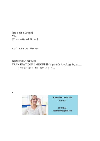 [Domestic Group]Vs.[Transnational Group]1.2.3.4..docx