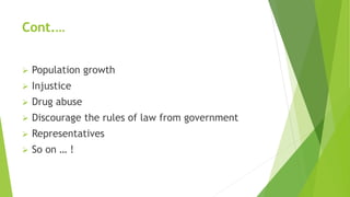 Domestic Issues of Pakistan | PPTX