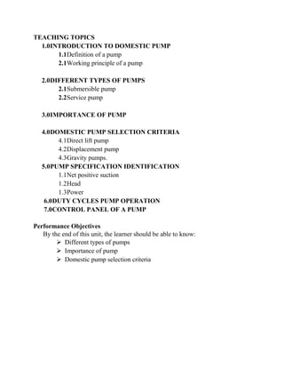 DOMESTIC PUMP SHORT COURSE.docx