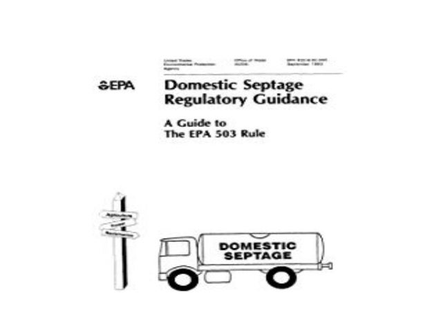 ~[EBOOK_DOWNLOAD]~ Domestic Septage Regulatory Guide A Guide to The EPA ...