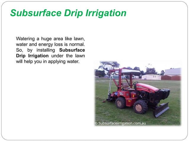Domestic subsurface irrigation | PPTX