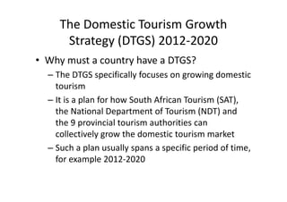 Domestic tourism in south africa | PDF