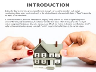 Domestic and Family Violence Impacts on Property Dealings | PDF