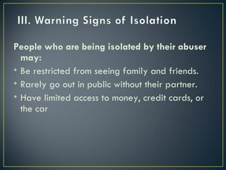 Domestic violence and abuse new | PPT