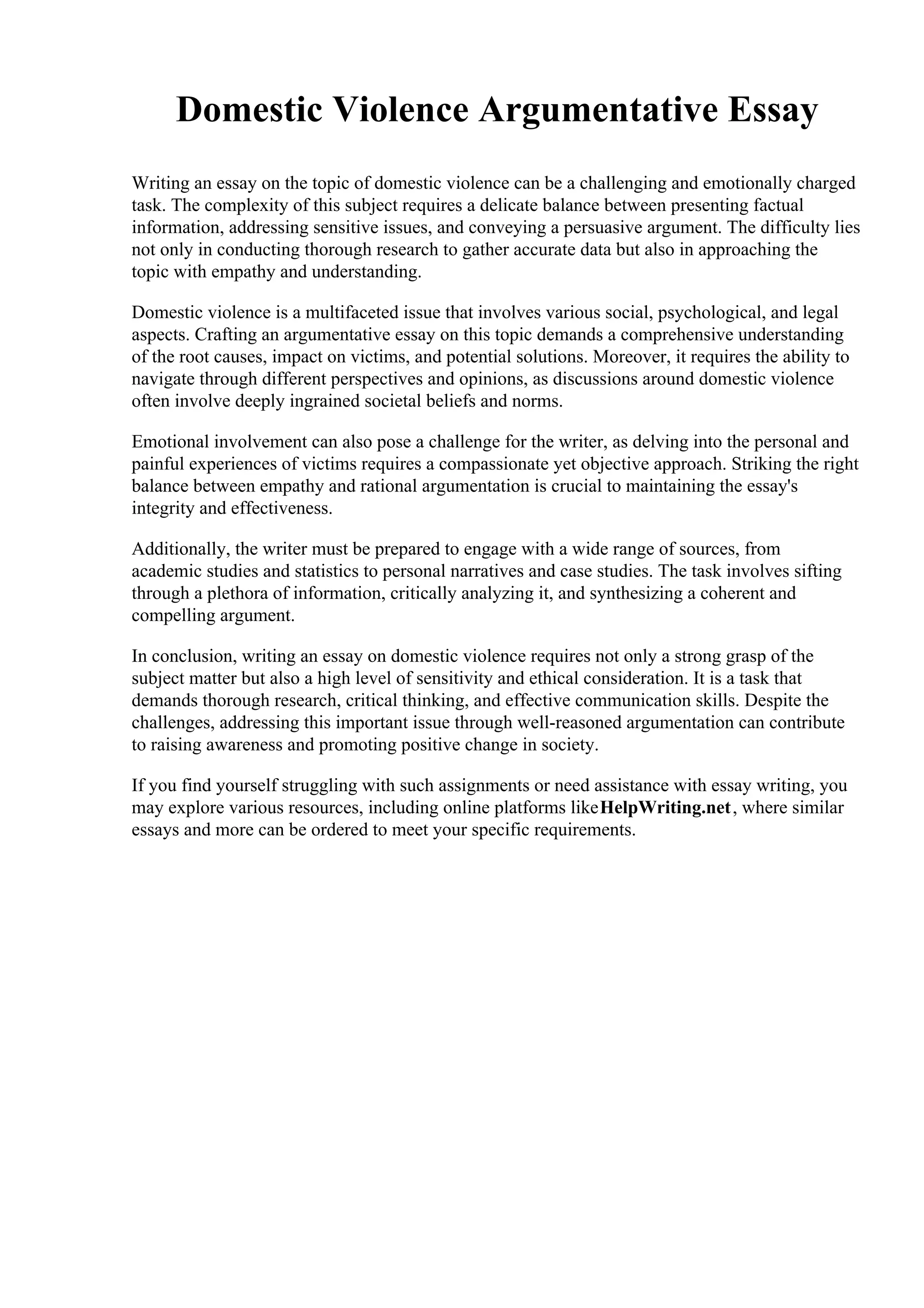 Domestic Violence Argumentative Essay.pdf