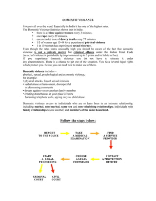 Domestic violence brochure | PDF