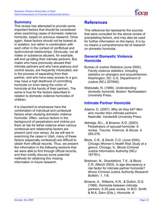 Domestic Violence Homicide Report | PDF