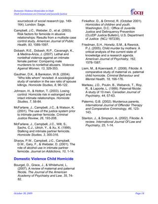 Domestic Violence Homicide Report | PDF