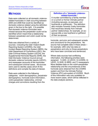 Domestic Violence Homicide Report | PDF