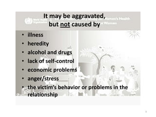 Domestic violence is learned behavior | PPTX