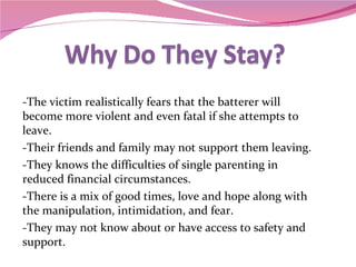 Domestic violence powerpoint | PPT