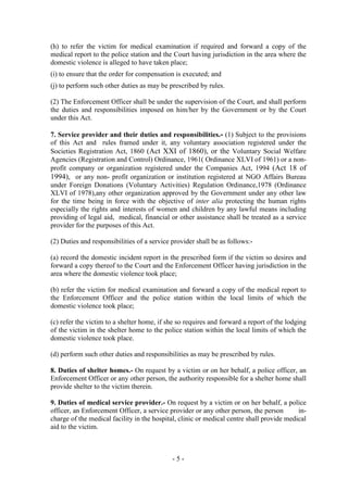 Domestic violence rules english | PDF