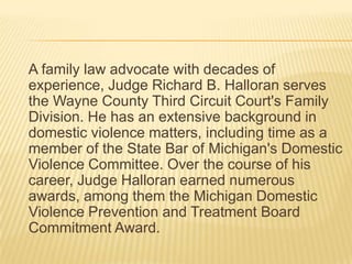 Judge Richard Halloran: Domestic Violence Victims Often Trapped by the ...