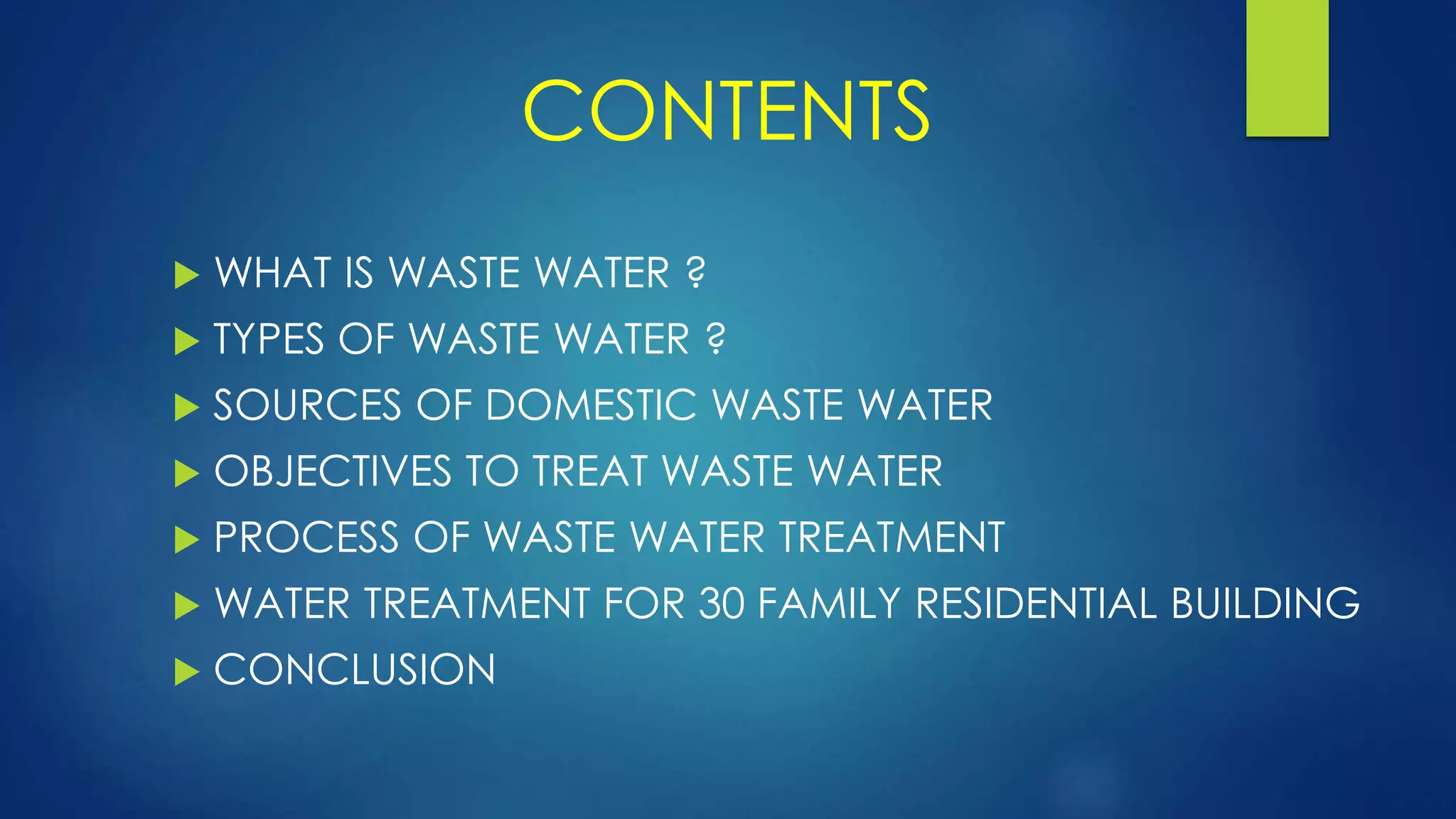 waste water treatment by bikash | PPTX
