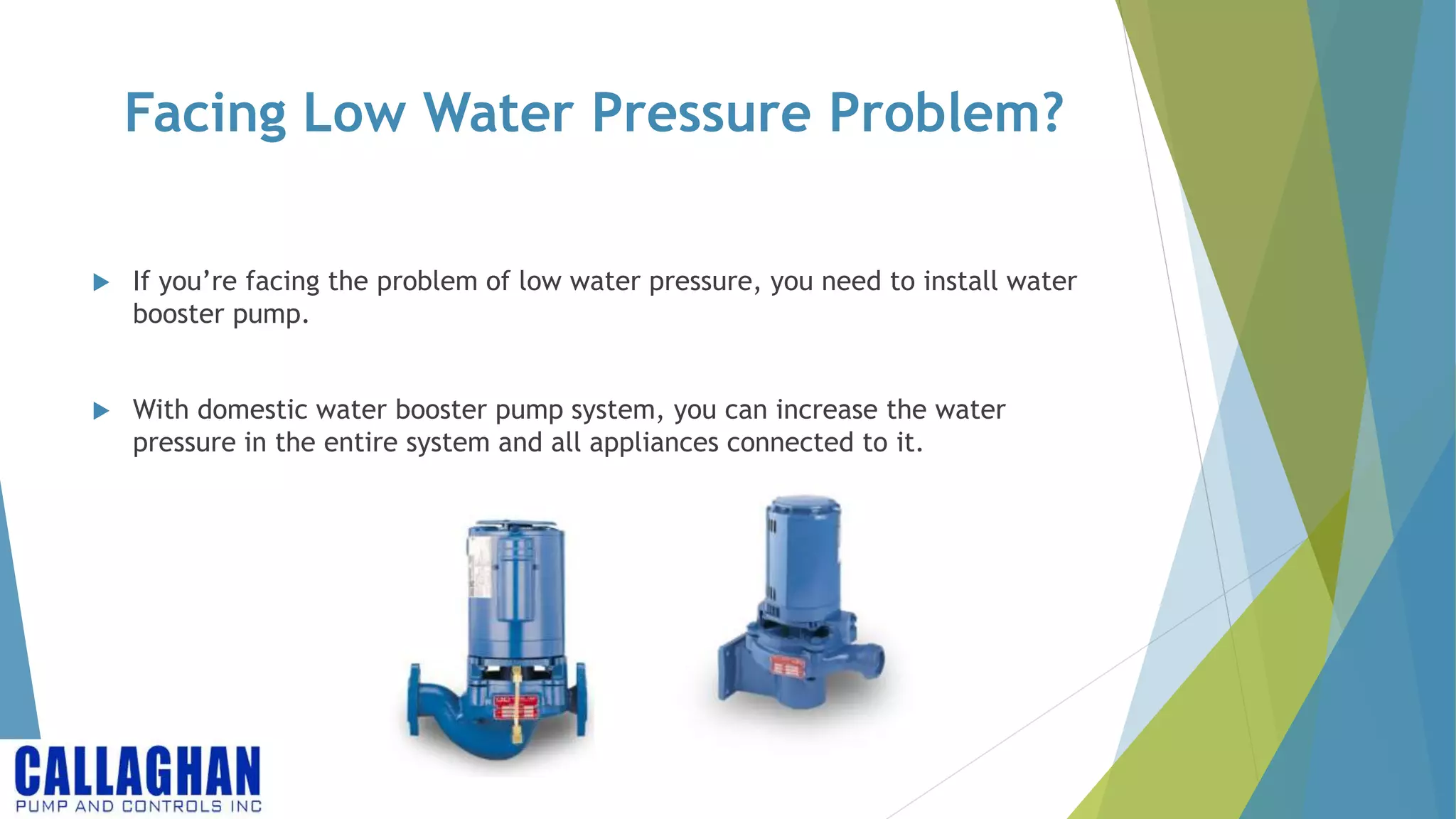 Domestic Water Pressure Booster Pumps and Systems | PPTX