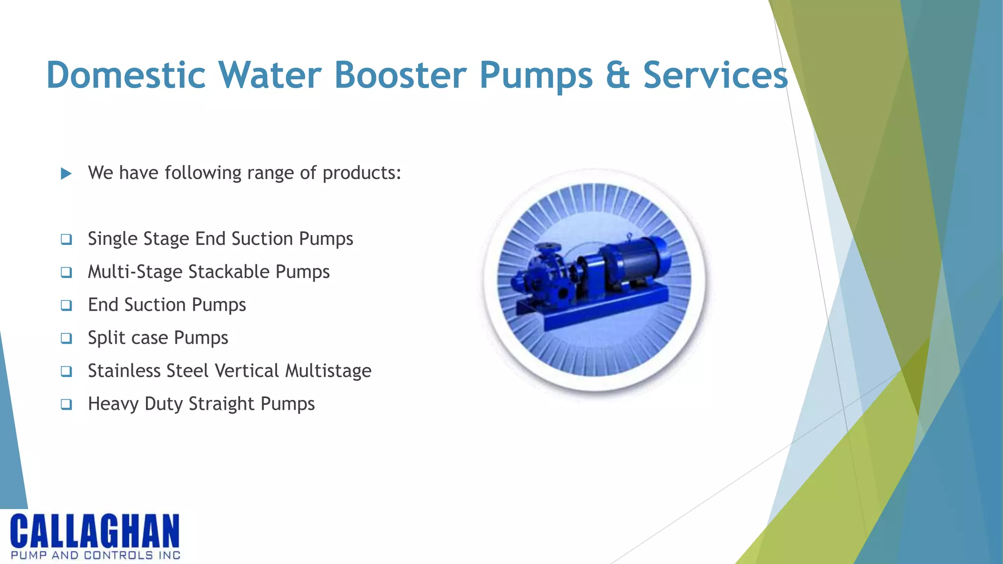 Domestic Water Pressure Booster Pumps and Systems | PPTX