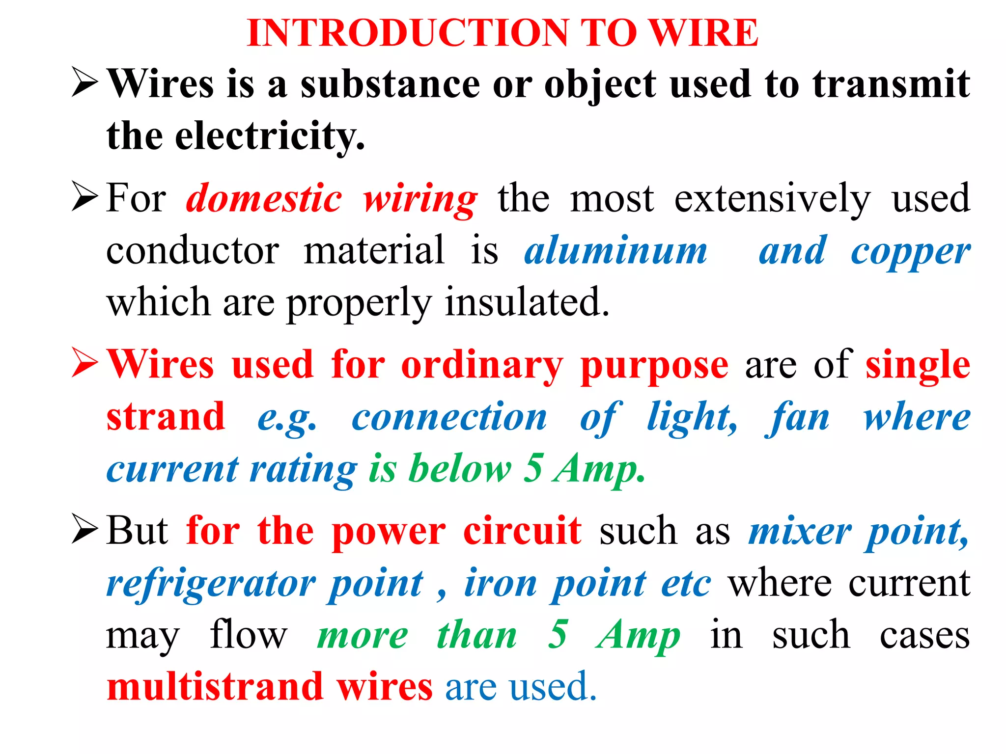 Domestic wiring | PPTX