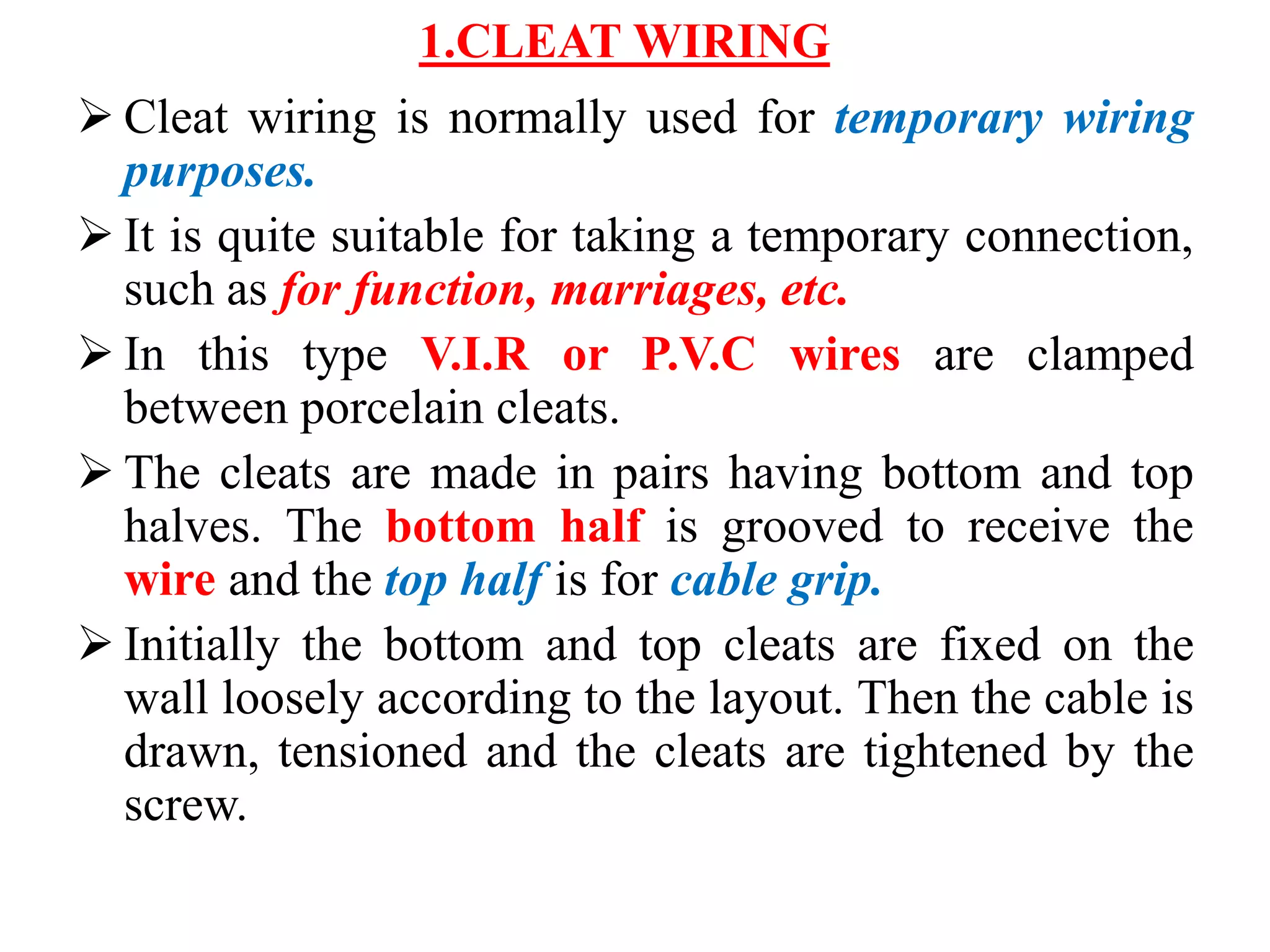 Domestic wiring | PPTX