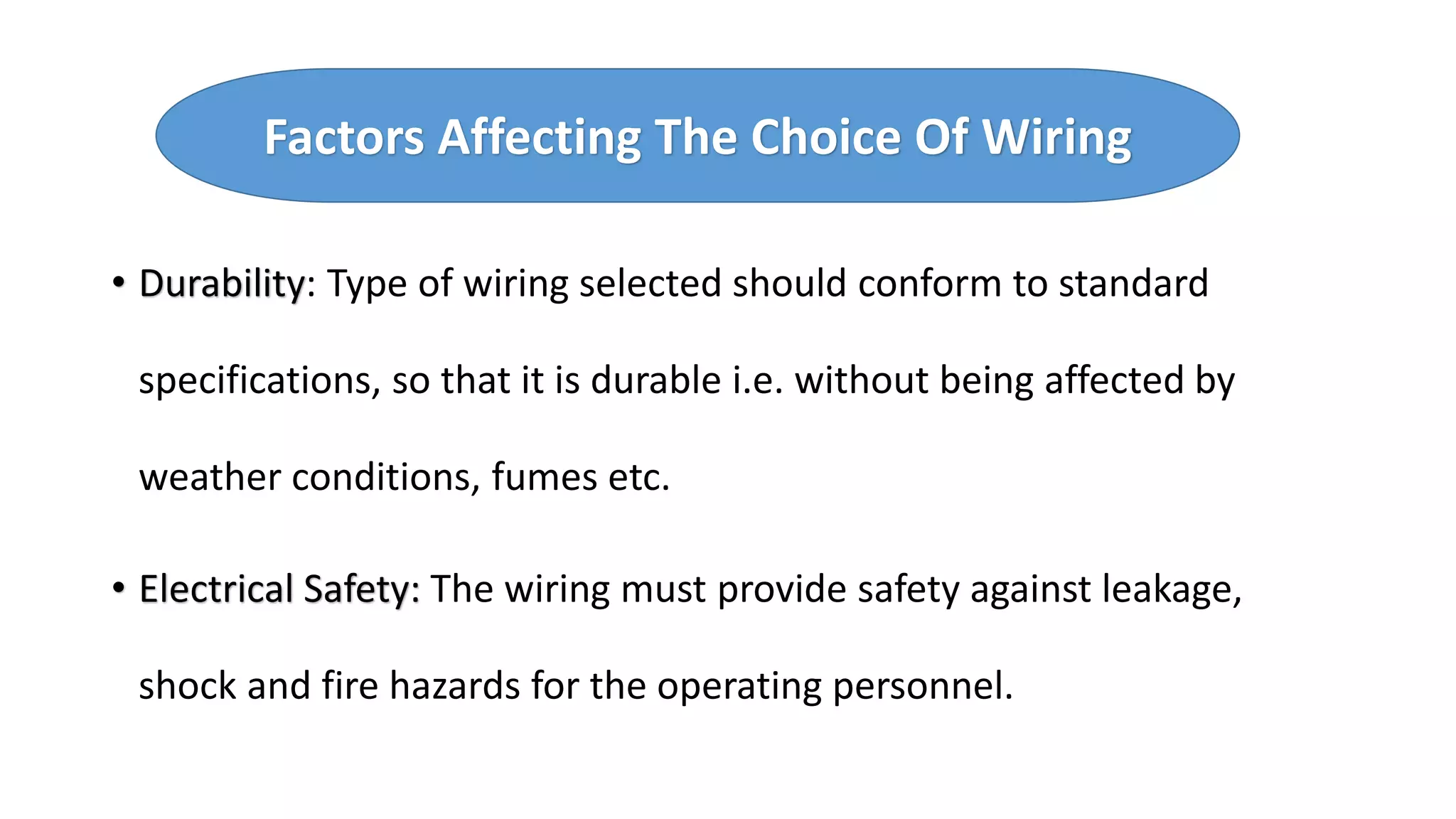 Domestic wiring ppt | PPTX
