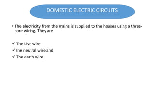 Domestic wiring ppt | PPTX
