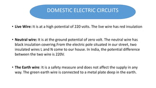 Domestic wiring ppt | PPTX