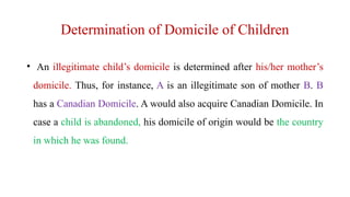 Concept of Domicile, its types, and its principles. | PPTX