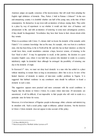 Domicile in private international law | DOCX