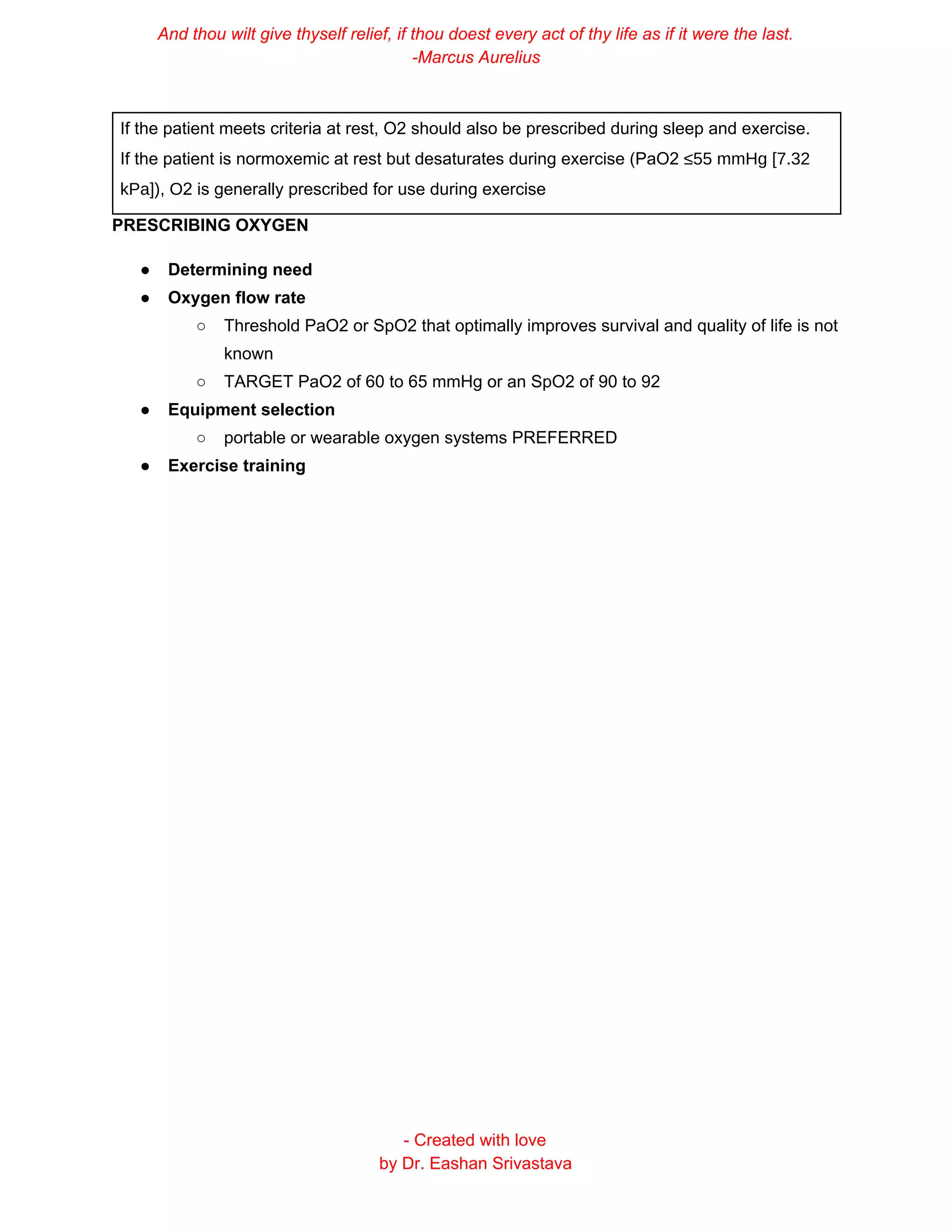 Domiciliary oxygen | PDF