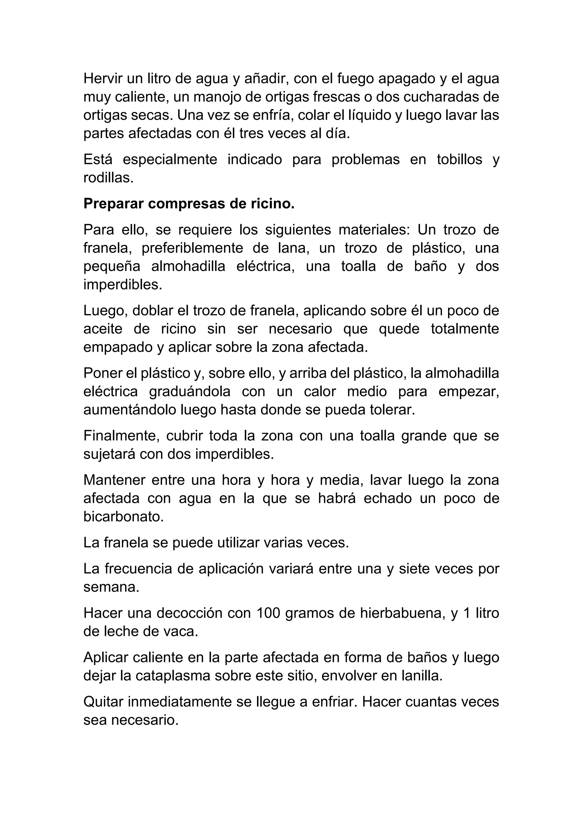 Domina el dolor de la artritis con tratamientos naturales - reporte | PDF