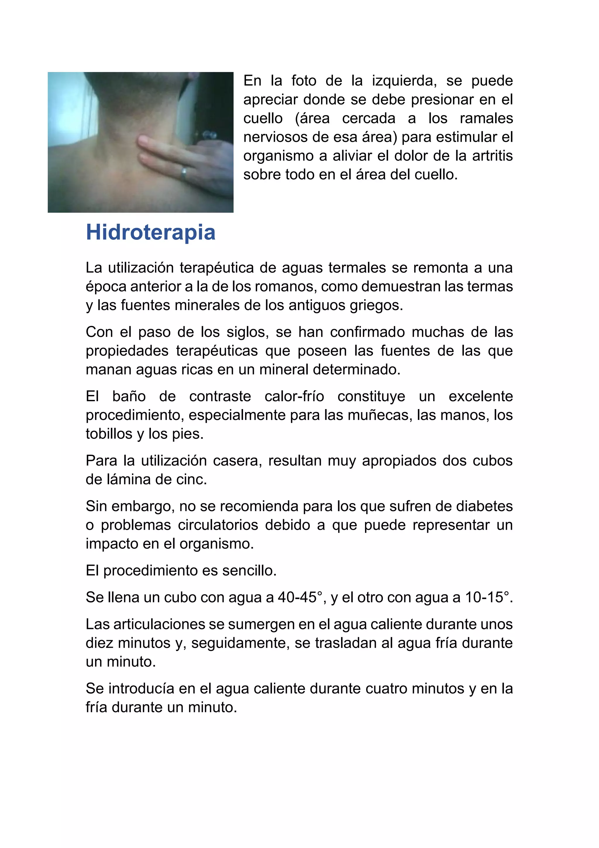 Domina el dolor de la artritis con tratamientos naturales - reporte | PDF