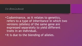 Dominance in plants .types of dominance with examples | PPTX
