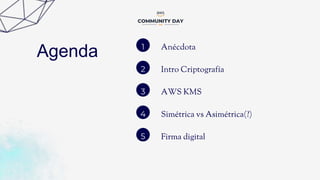 Dominando AWS KMS desde cifrado básico hasta firma avanzada - aws ...