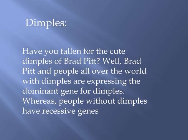 Dominant and recessive traits in humans | PPTX | Eye and Vision ...