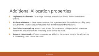Dominant resource fairness fair allocation of multiple resource types | PPT