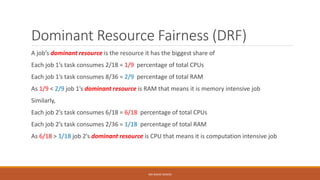 Dominant resource fairness fair allocation of multiple resource types | PPT