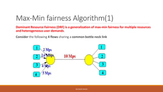 Dominant resource fairness fair allocation of multiple resource types | PPT