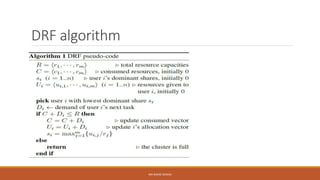 Dominant resource fairness fair allocation of multiple resource types | PPT