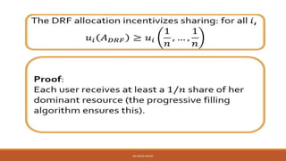 Dominant resource fairness fair allocation of multiple resource types | PPT
