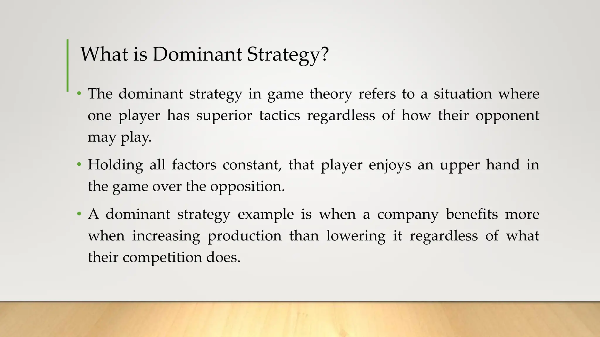 Dominant Strategy .pptx