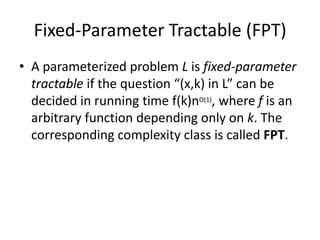 Dominating set of fixed size in degenerated graph | PPT