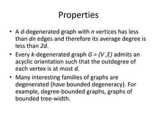 Dominating set of fixed size in degenerated graph | PPT